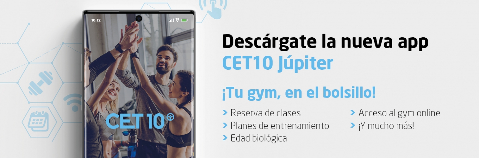 Nueva app CET10 Júpiter: ¡tu gimnasio en el bolsillo!